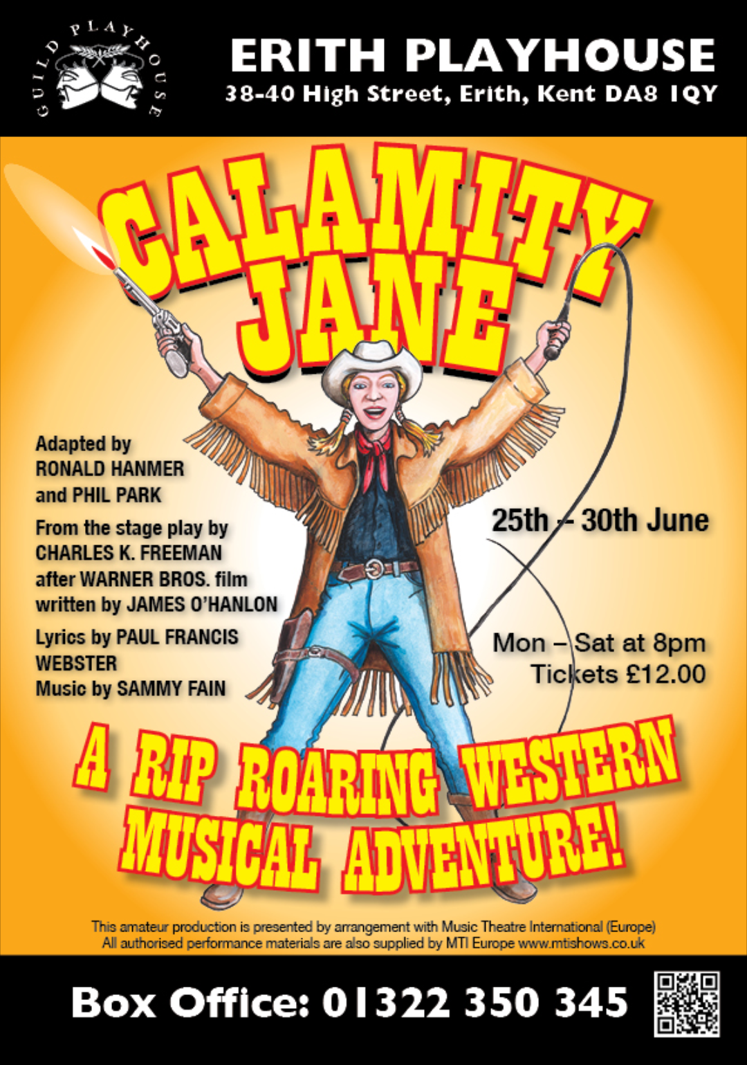 Calamity Jane | Erith Playhouse